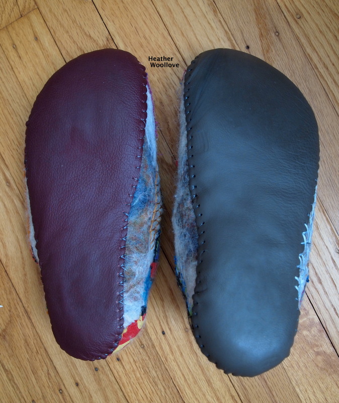 Wool love-functional fiber art: Silk Scarf Embellished Slippers- Part 3 ...