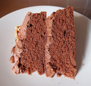 The Caked Crusader: Sticky peanut butter chocolate cake