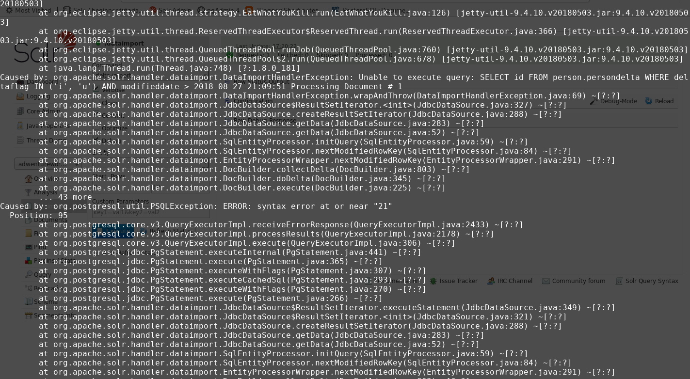 Solr 7 beginner tutorial, part 2: delta-import, debugging tips.