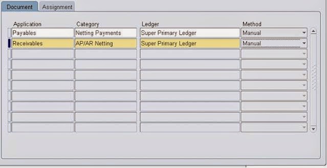 Oracle Applications: AP/AR Netting Setups In Oracle R12