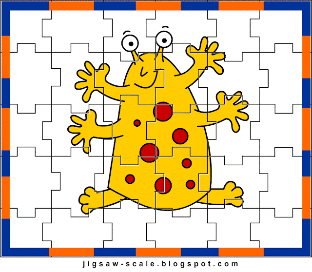 Printable Jigsaw Puzzle for kids: Alien Jigsaw