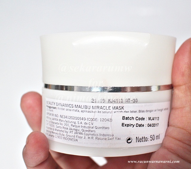 [Review] Jafra Malibu Miracle Mask (+ FOTD) - Racun Warna-Warni
