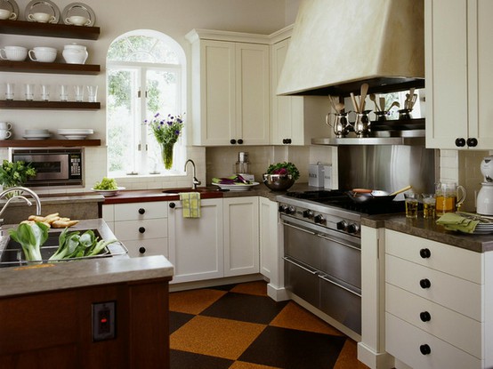 The Granite Gurus: 10 Kitchens with Checkerboard Floors