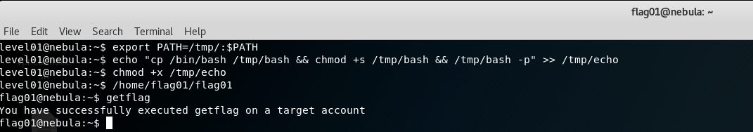 Nebula Exploit-Exercise Solutions