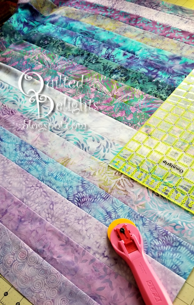 Quilted Delights: Batik Strip N Flip Quilt