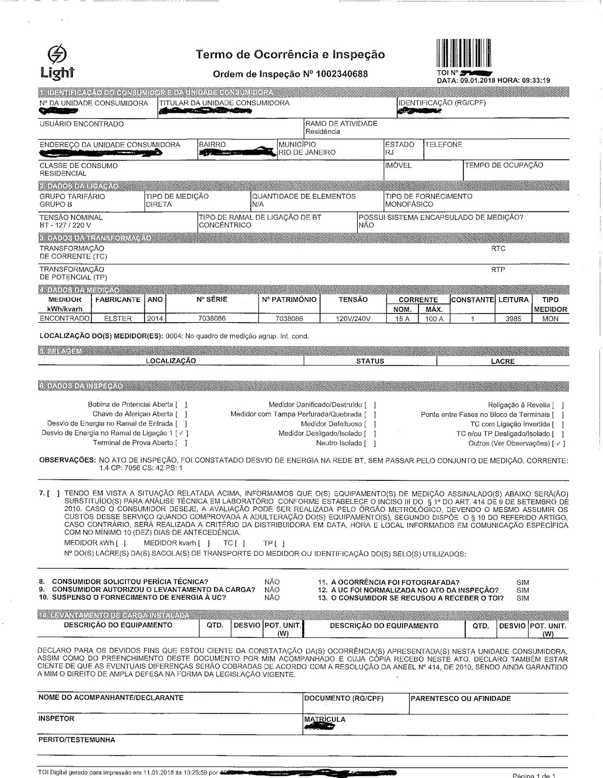 TOI: Contra Fraude da Light: O QUE É O TOI?