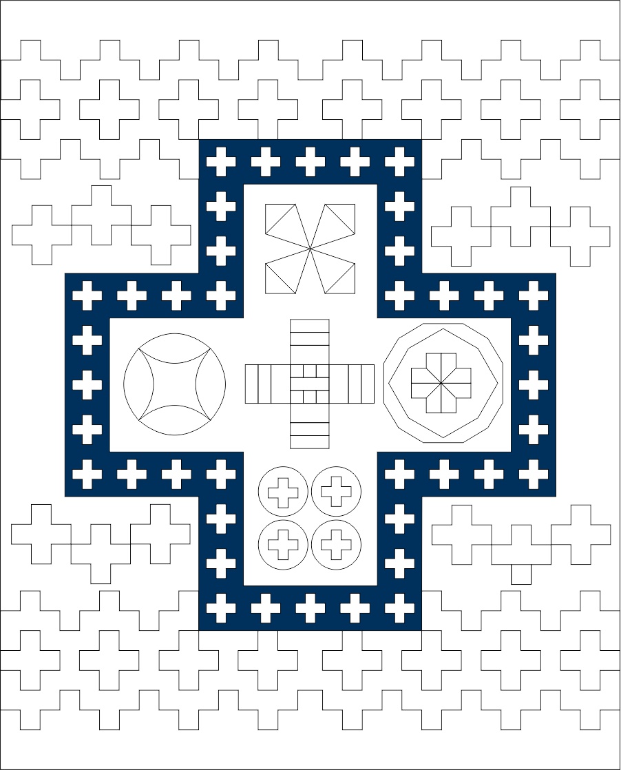 Quilted Blooms: Modern Plus Sampler Small Plus Area