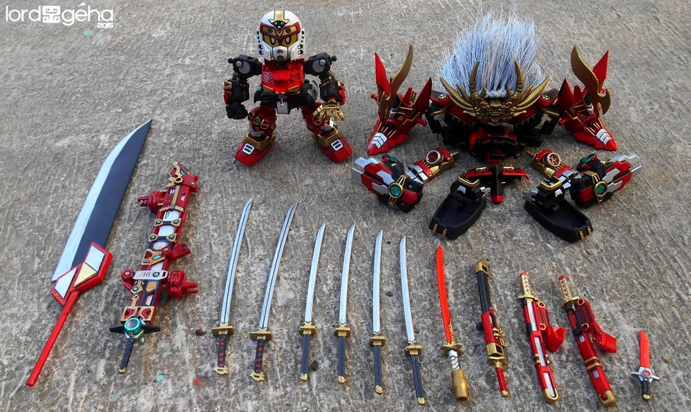 Custom Build: SD Takeda Shingen "Tiger Of Kai" - 13 Swords - Gundam