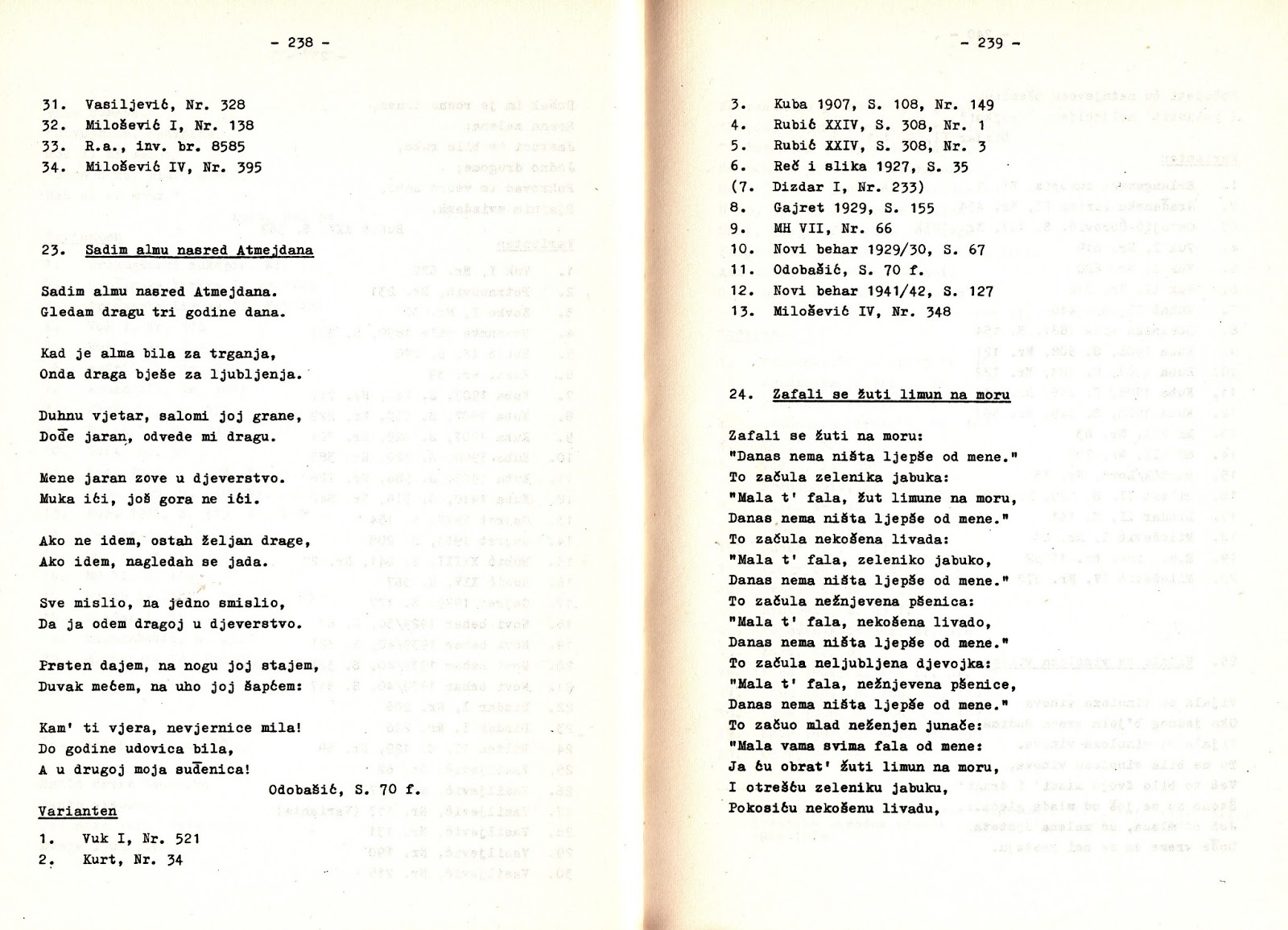 SEVDALINKE: Izvori i varijante sevdalinki: II dio. Ref: Wolfgang ...