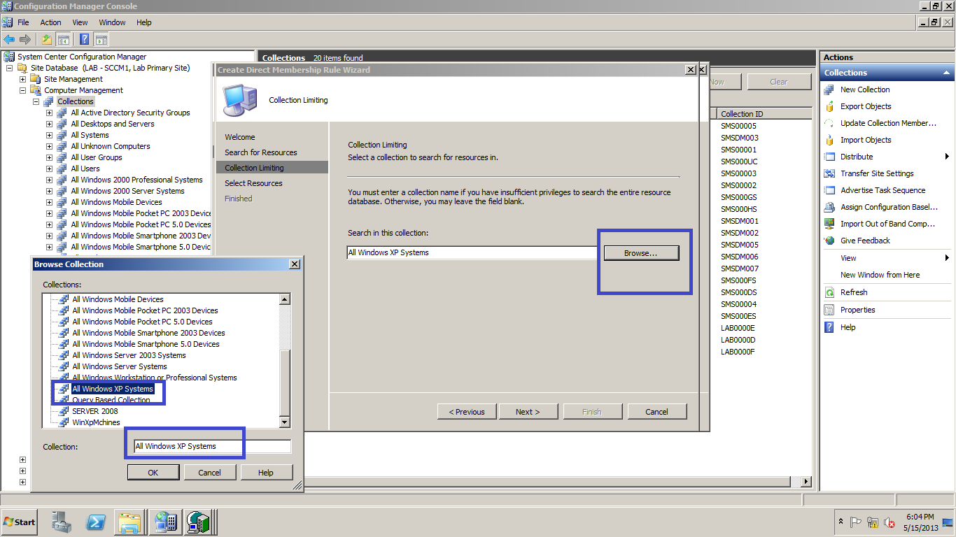 Sccm 2012 Creating Direct Rule Membership Collection In Sccm 2007