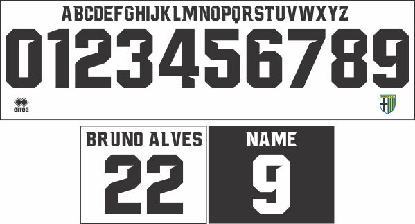Parma Calcio 2018-19 font