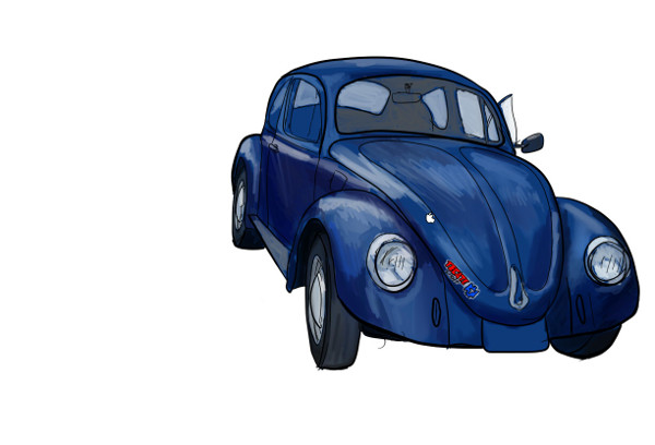 jayceeloop: Vocho azul eléctrico