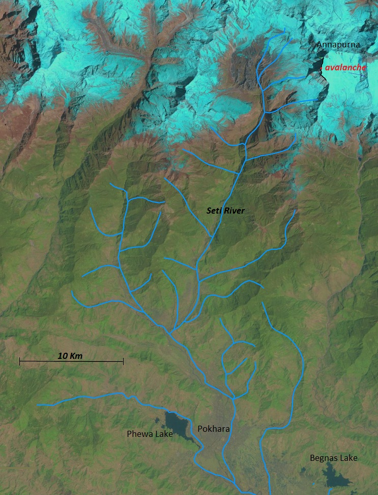 Prashidha Kharel's Blog: A scar on Annapurna that had caused the Seti ...