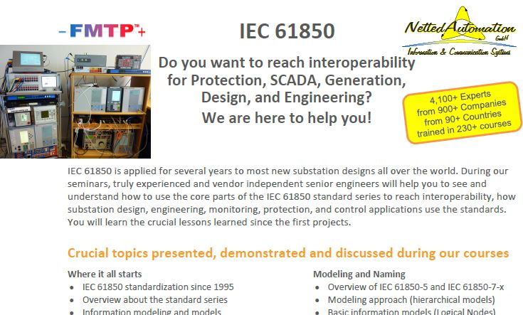 News on IEC 61850 and related Standards: New Flyer for IEC 61850 ...
