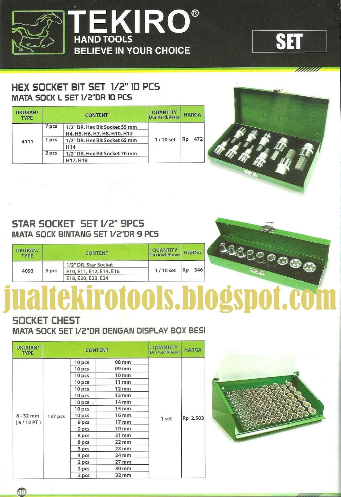 Tekiro Hand Tools: Sets Tekiro Tools | Di jual | Termurah | Suplier ...