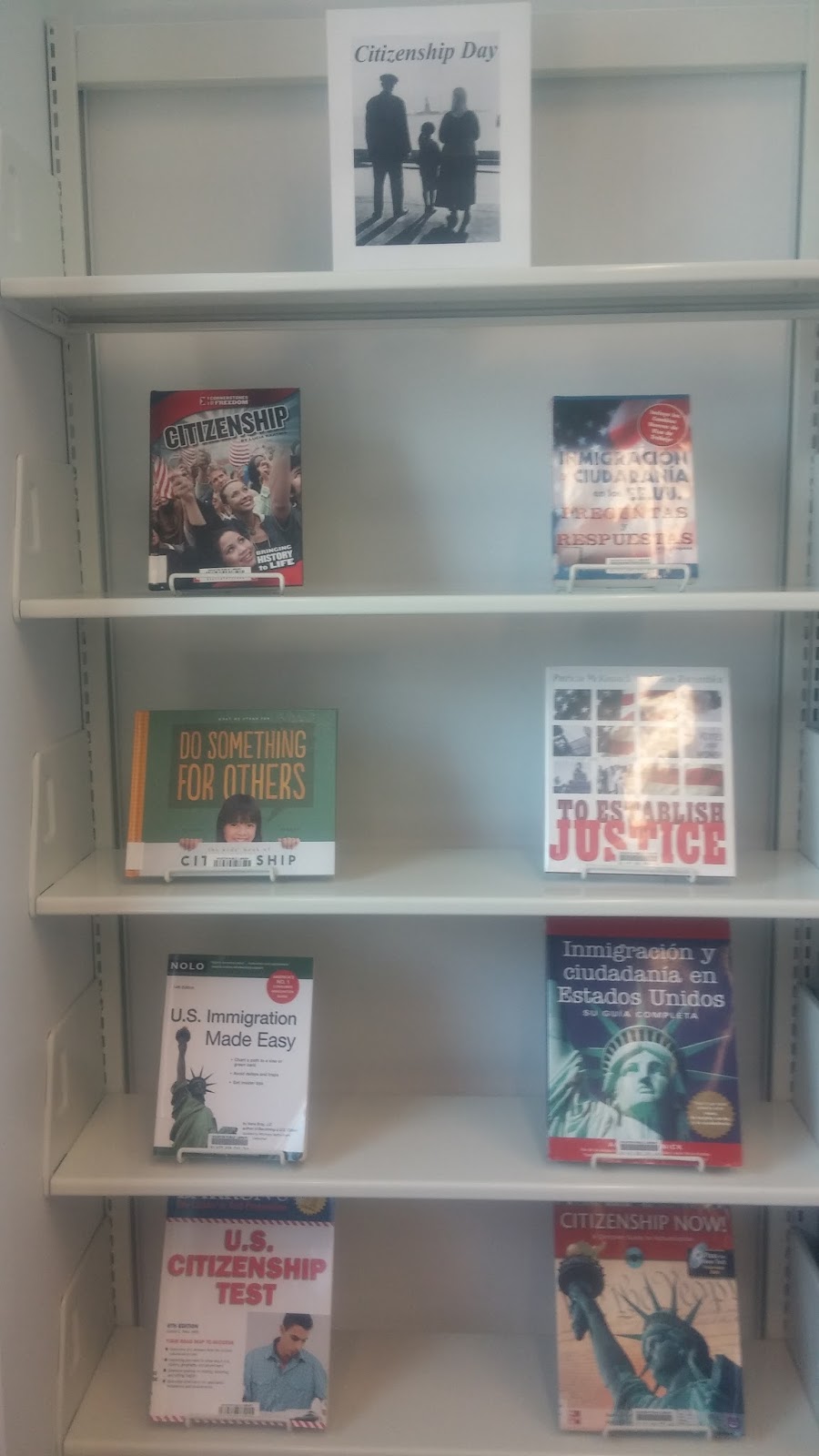 Stanaker Neighborhood Library: Citizenship Display