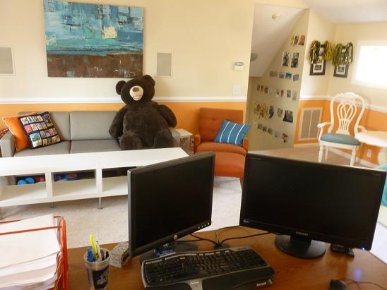 Never Listless: The Bonus Room Chronicles: Step 4: Furniture Rearranging!