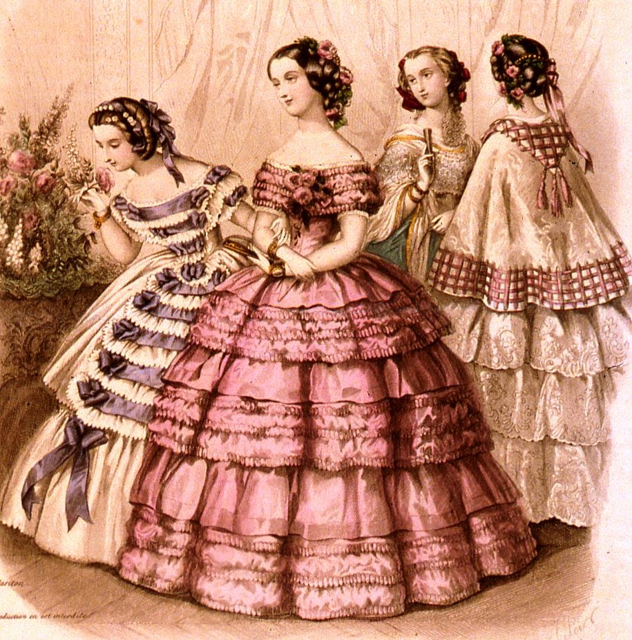 historia del traje: Capítulo 30: Indumentaria femenina 1848-1862: el ...