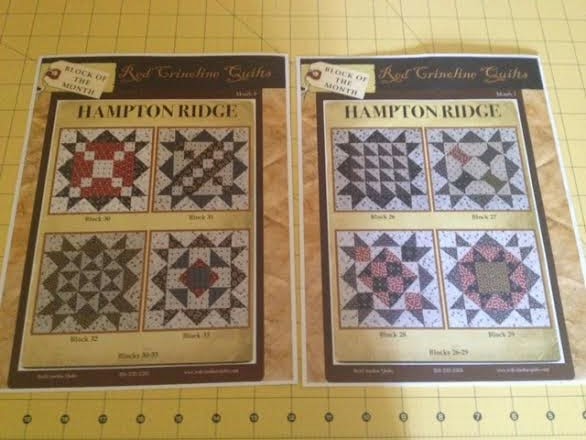 Cozy Little Quilts: My Progress on Hampton Ridge