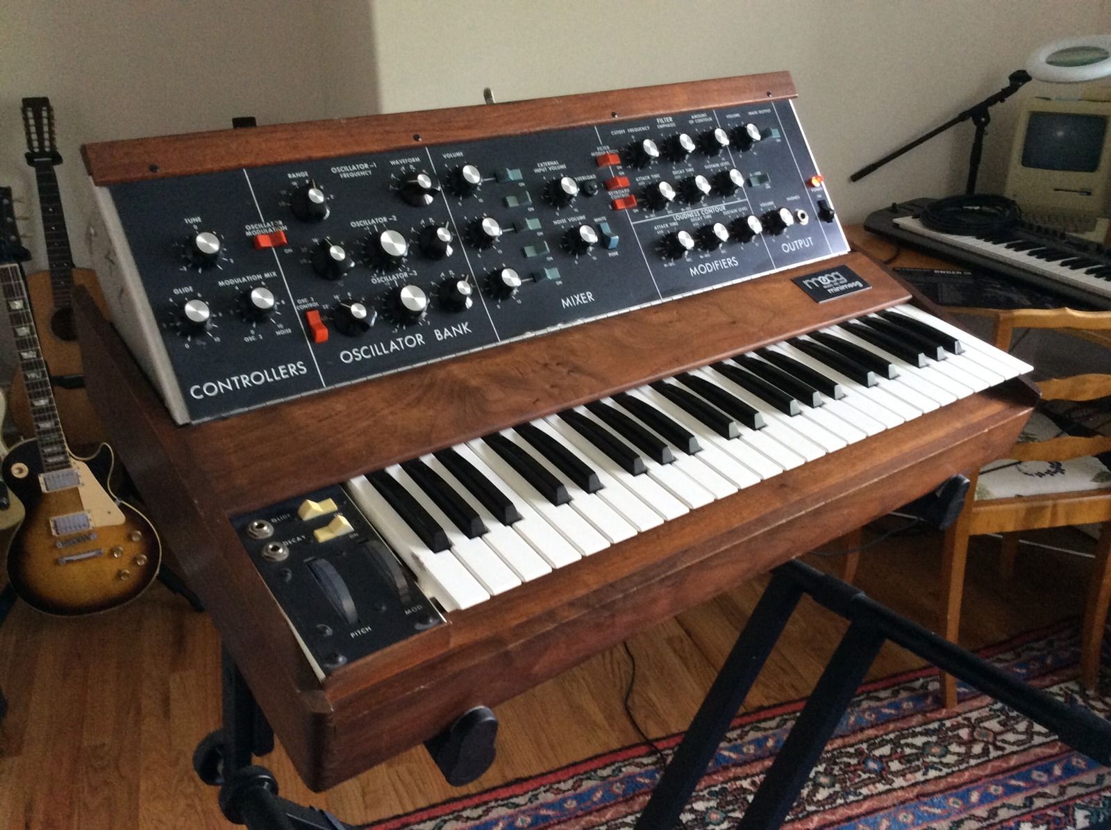 MATRIXSYNTH: 1973 Moog Minimoog Model D, owned by Kerry Livgren of "Kansas"