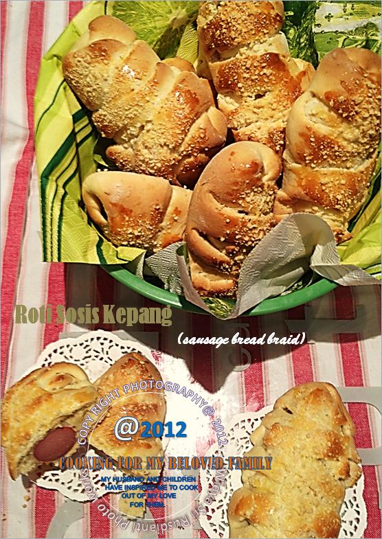 Widya Sri Rusdianti's Kitchen: ROTI SOSIS KEPANG (SAUSAGE BREAD BRAID)