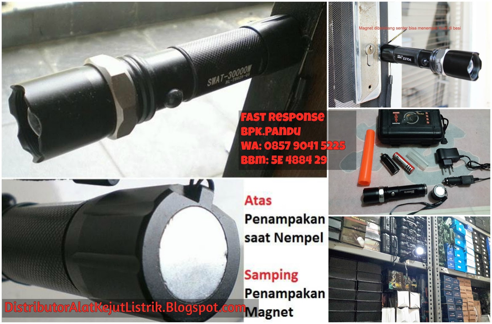 Senter Magnet, Senter SWAT Magnet, Senter swat police tutup magnet JL 8626M