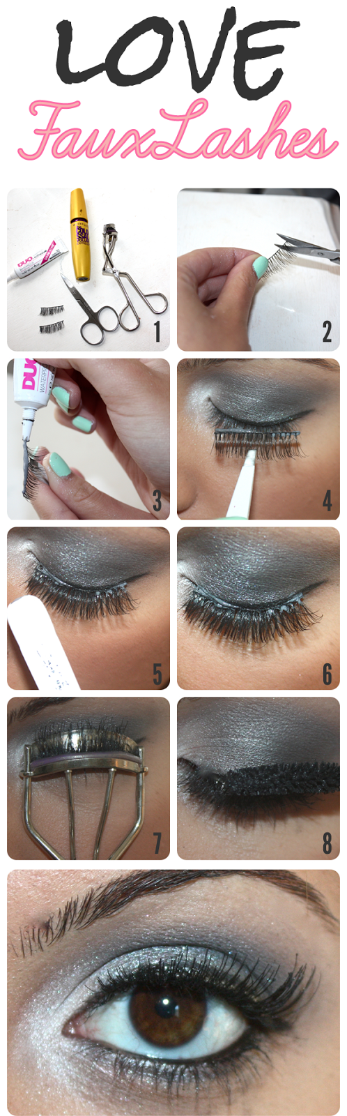 Fashion Magazine: LEARN TO APPLY FAUX LASHES LIKE A PRO