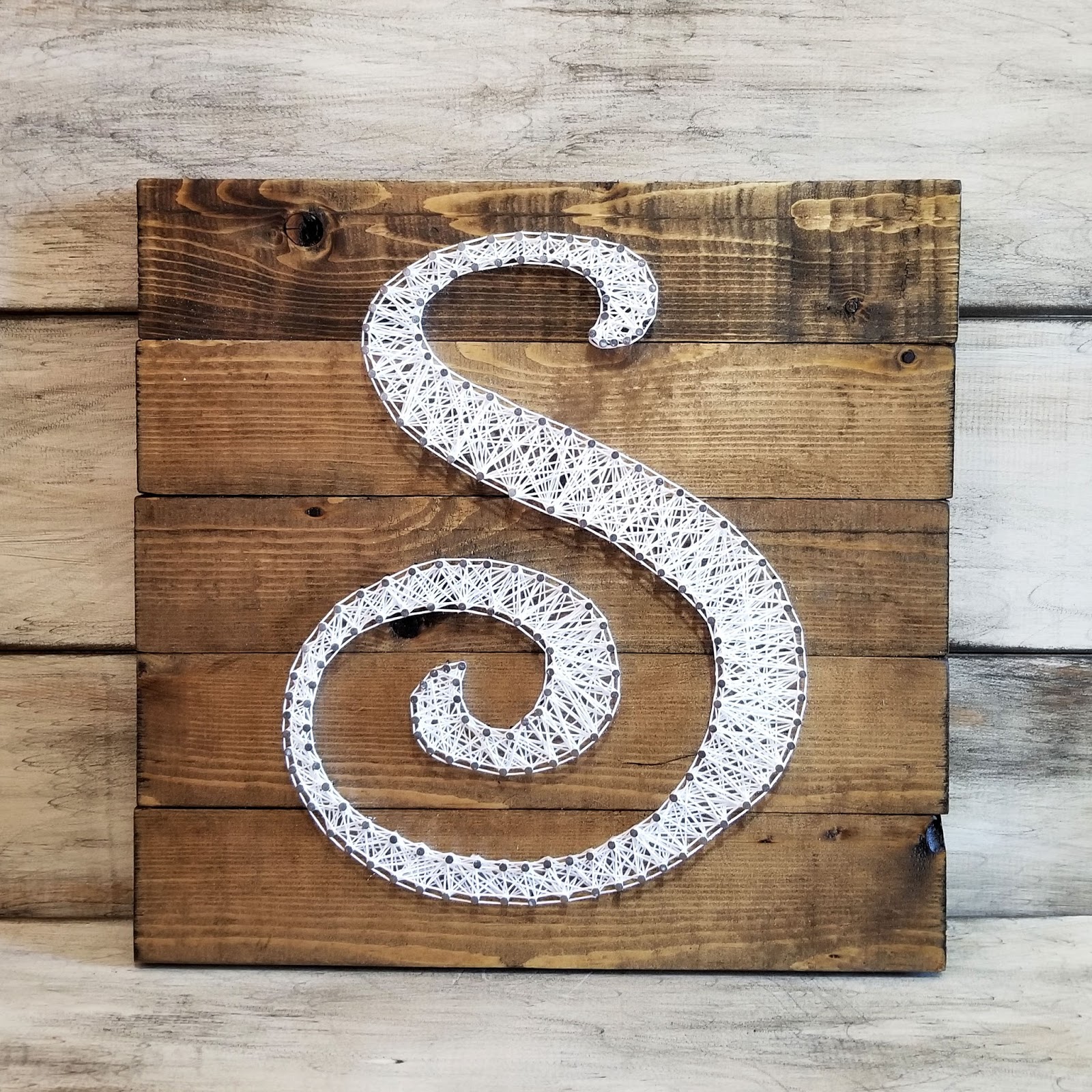 DIY Monogram String Art Part 2