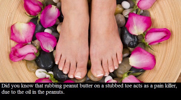 Did you know that rubbing peanut butter on a stubbed toe acts as a pain ...