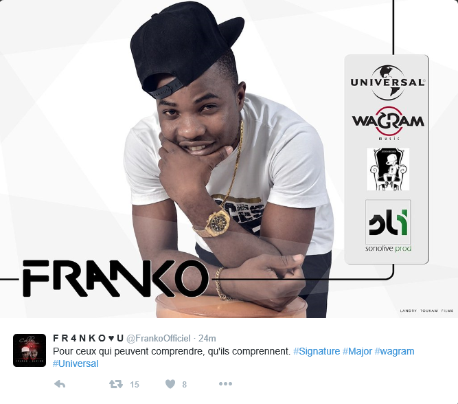 Franko Signs contract with Universal Music! - Beta Tinz
