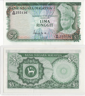 Randhawa's Bank Notes And Collectibles: Malaysia RM 5 - 2nd Series 1972 ...