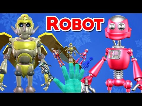 Robot Finger Family Nursery Cartoon Rhymes for Children ...