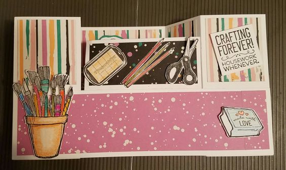Mary Lee's Stamping: Crafting Table Box Card