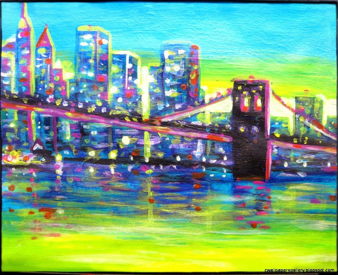 City Painting Acrylic | Wallpapers Gallery