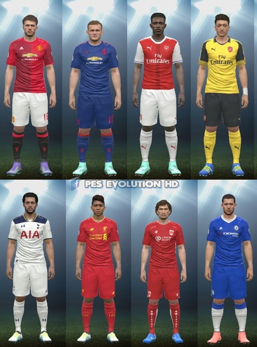 PES 2016 Kitpack Premier League 16/17 - Pes Evolution HD