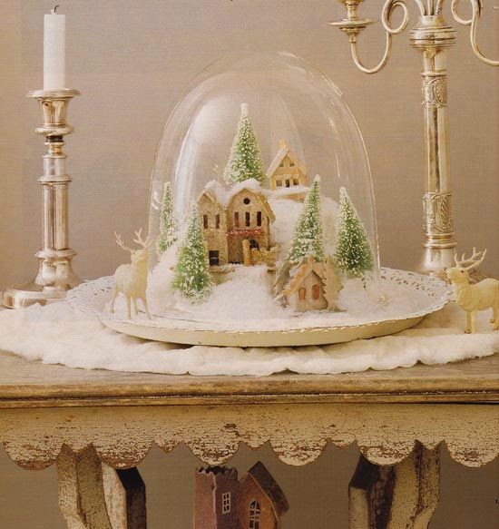 4 the love of wood: CHRISTMAS VILLAGES and DISPLAYS - cloches, mantles ...