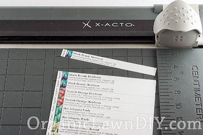 DIY Printed Plant Labels