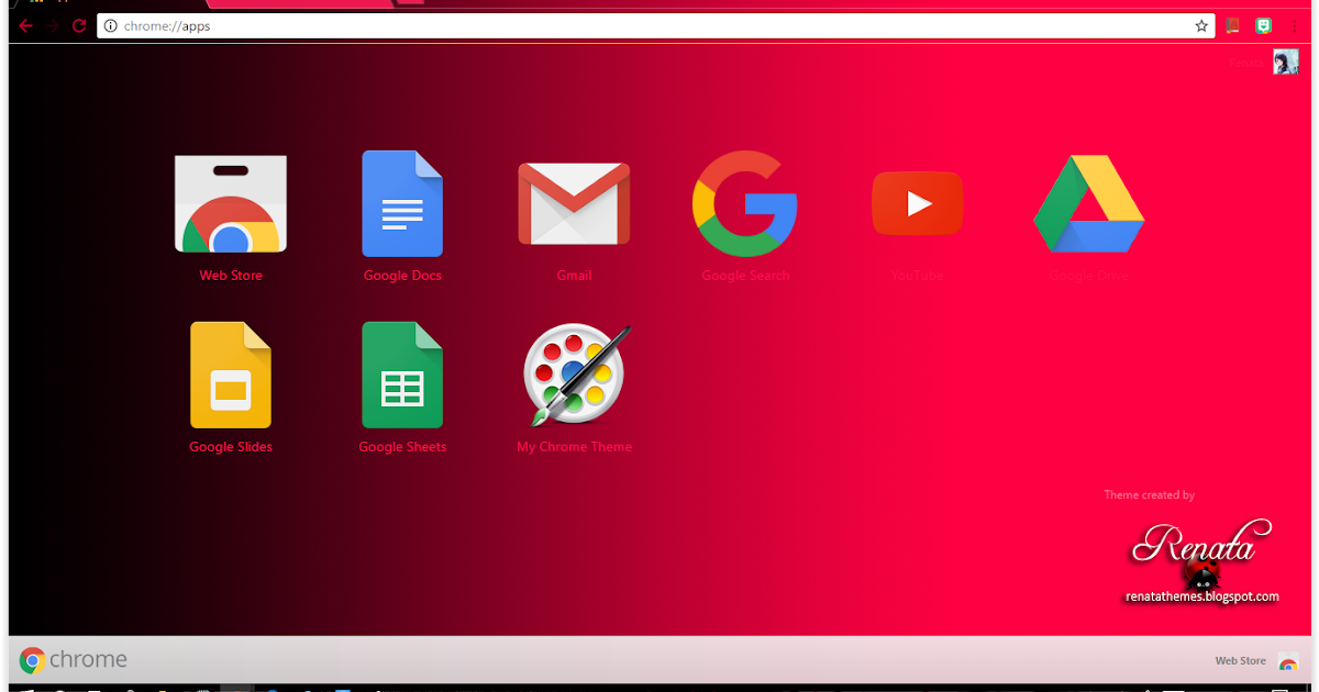Black and Red Gradient | Google Chrome Themes