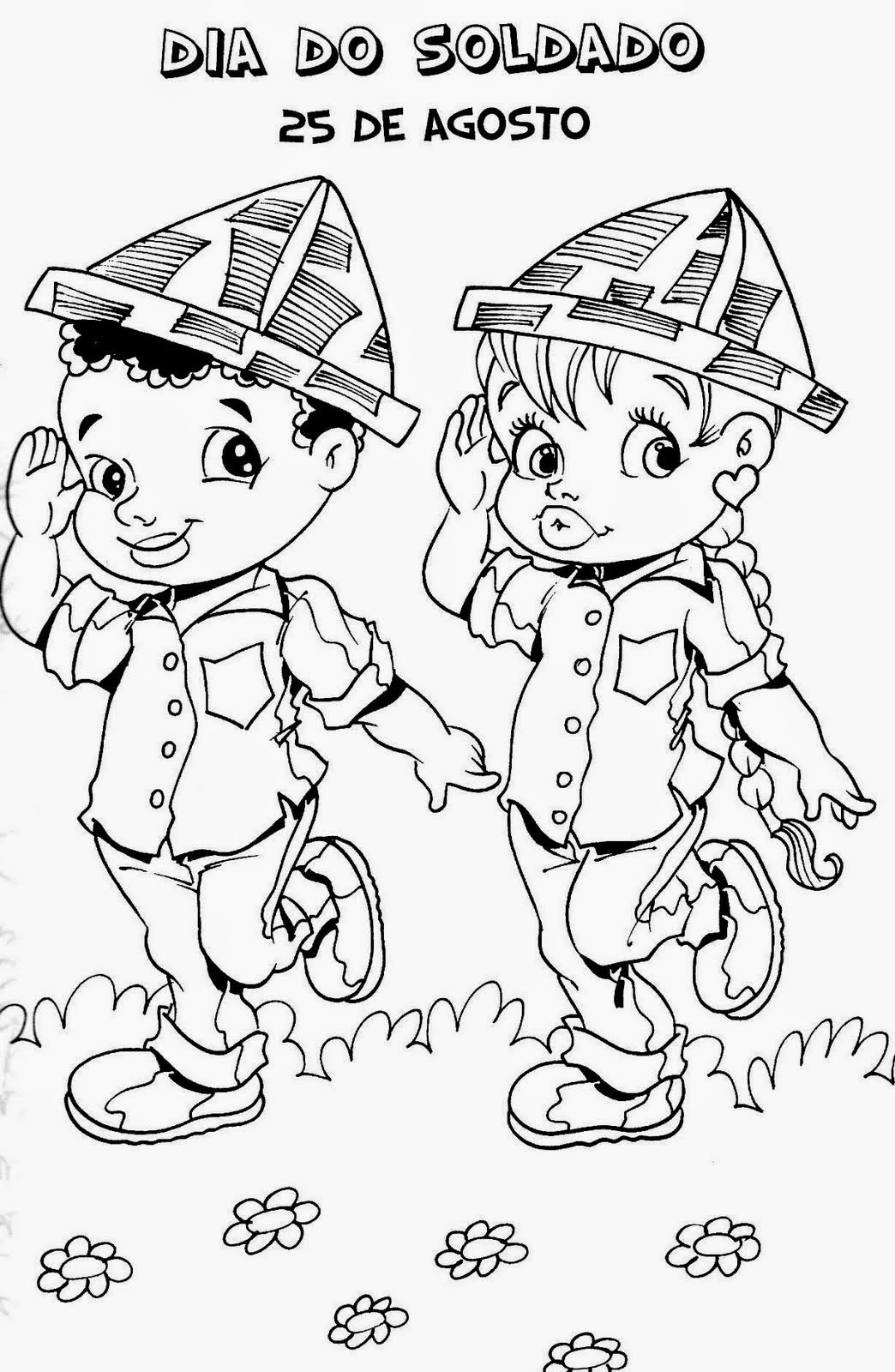 Muitos desenhos do dia do soldado para colorir, pintar, imprimir ...