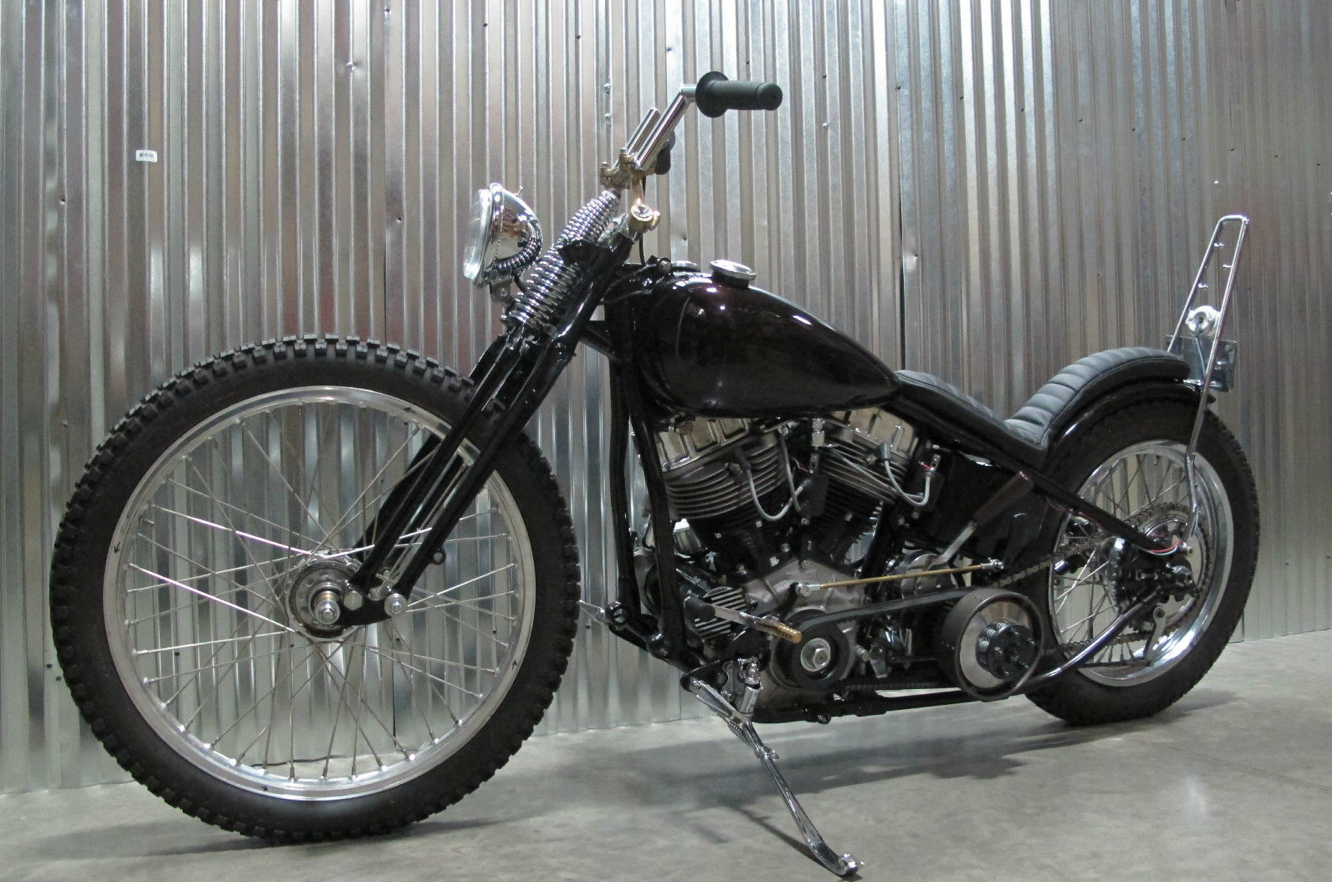 Clean 1948 FL Panhead Chopper For Sale - Rusty Knuckles - Motors and ...