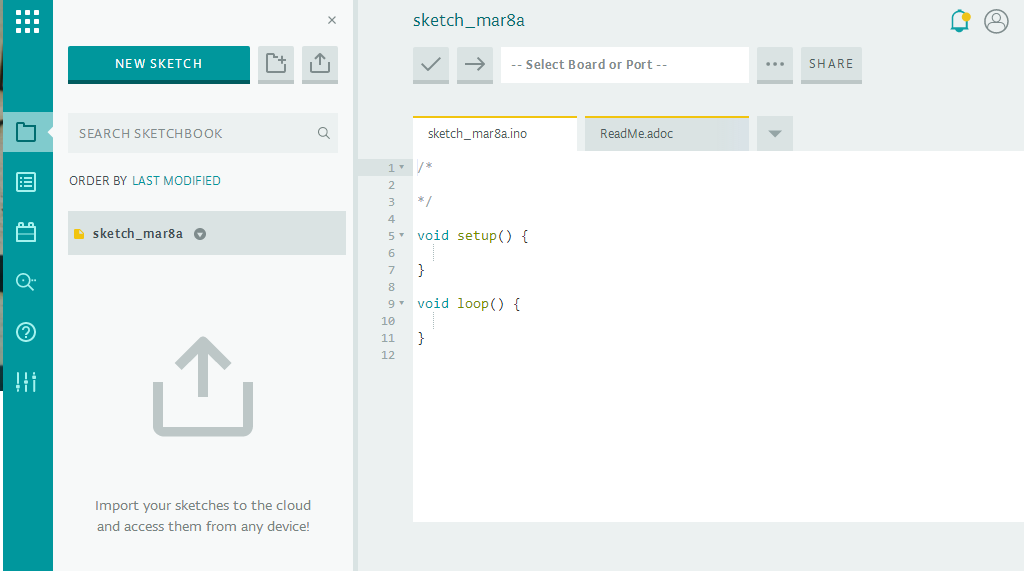 Editor Arduino on-line