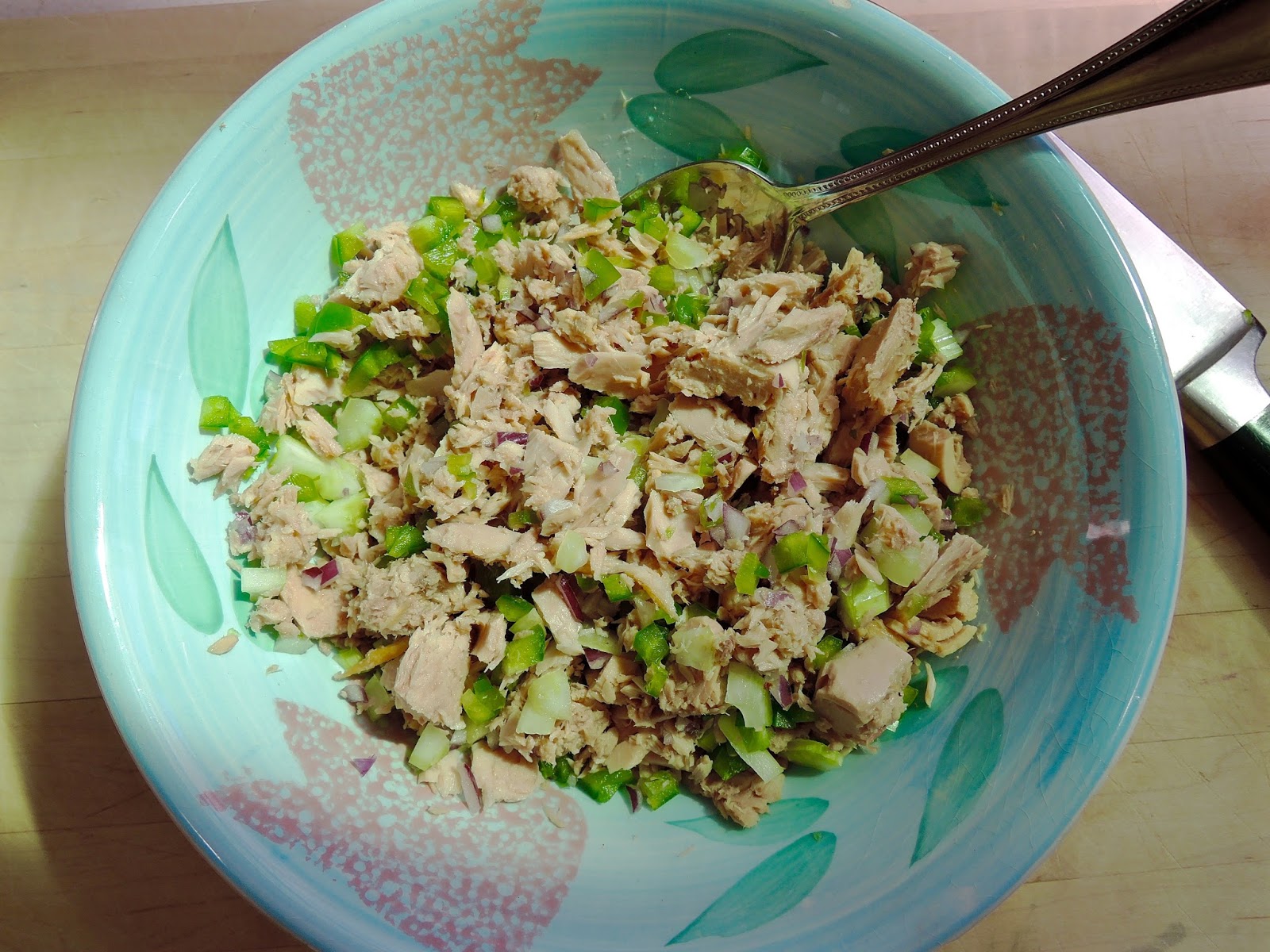 The Briny Lemon: Light Tuna Salad on Toasted Pumpernickel