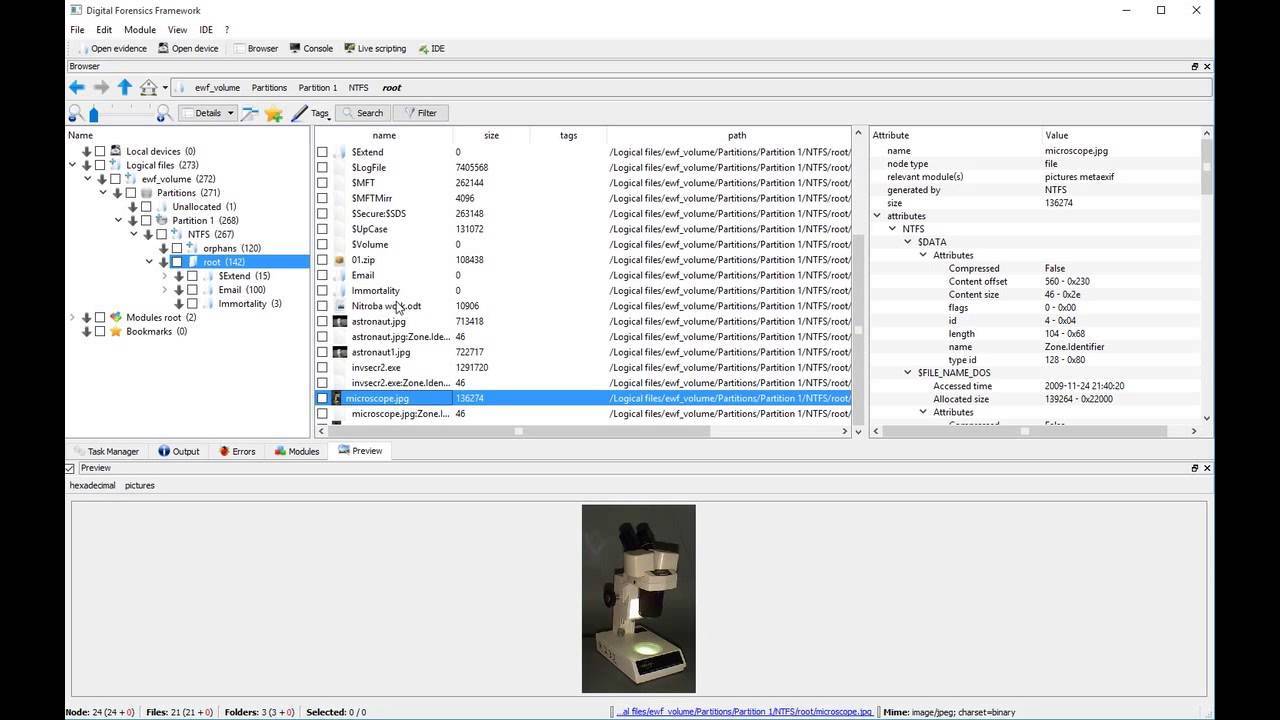 Digital Forensics Framework