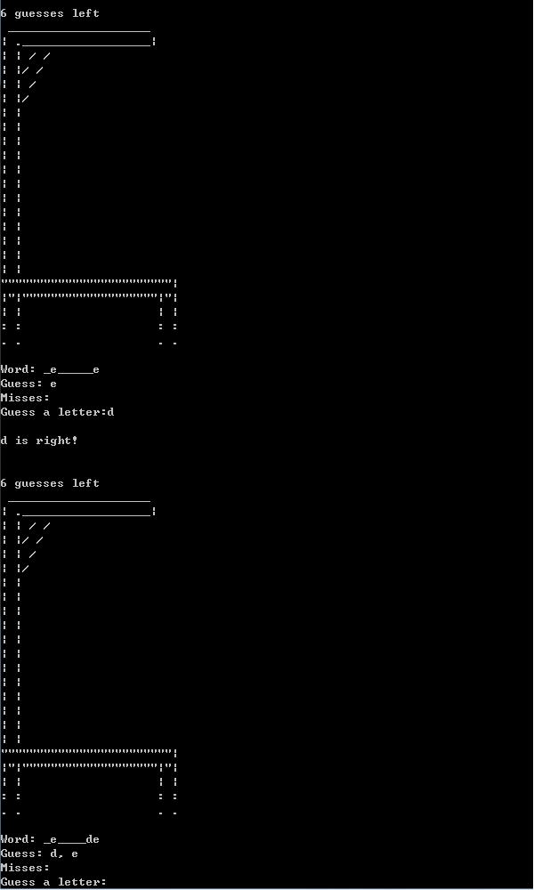 重頭上路 程式python 猜字遊戲 Hangman
