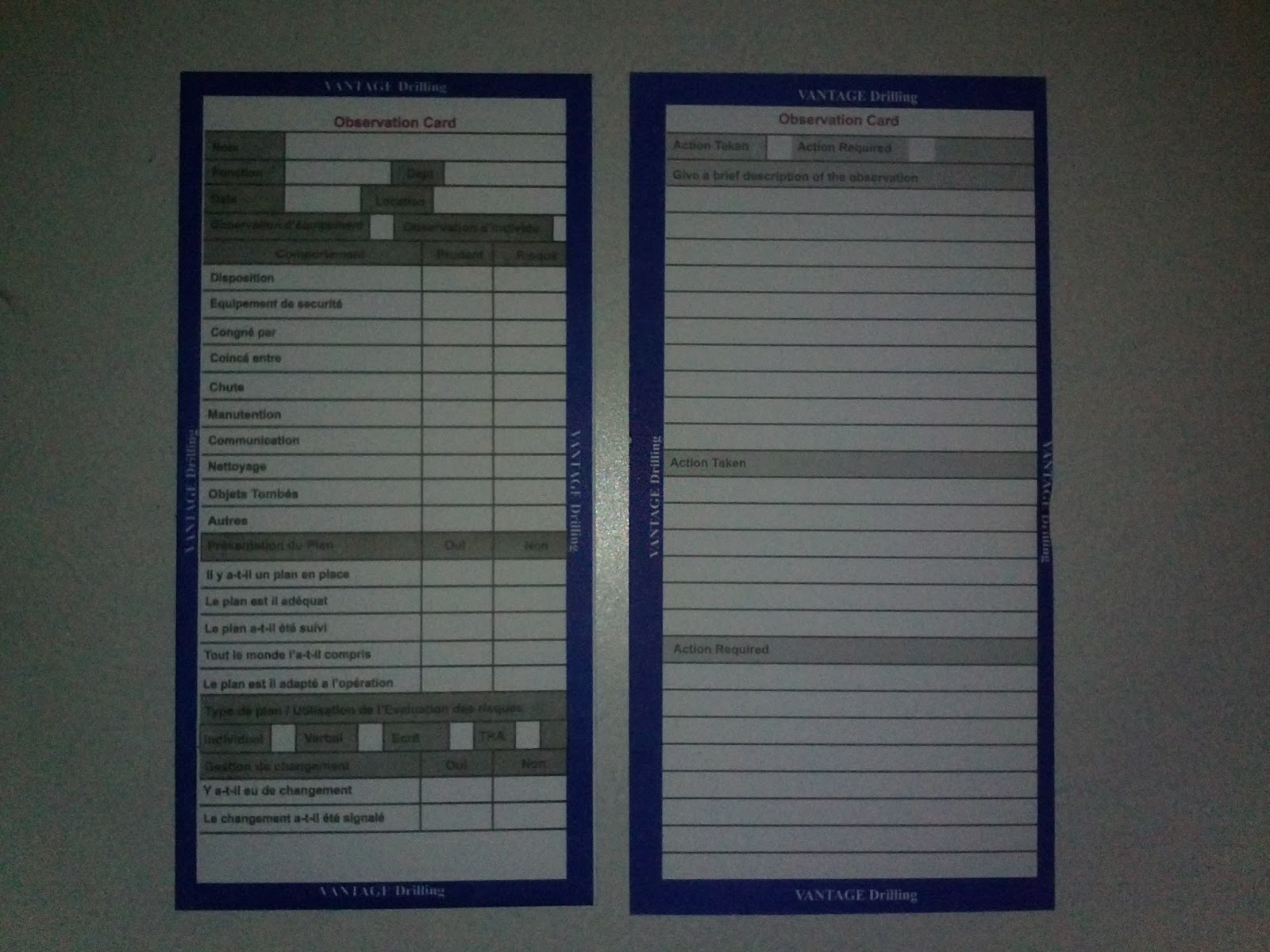 Historias de un Mud Logger: STOP CARD: Safety first.