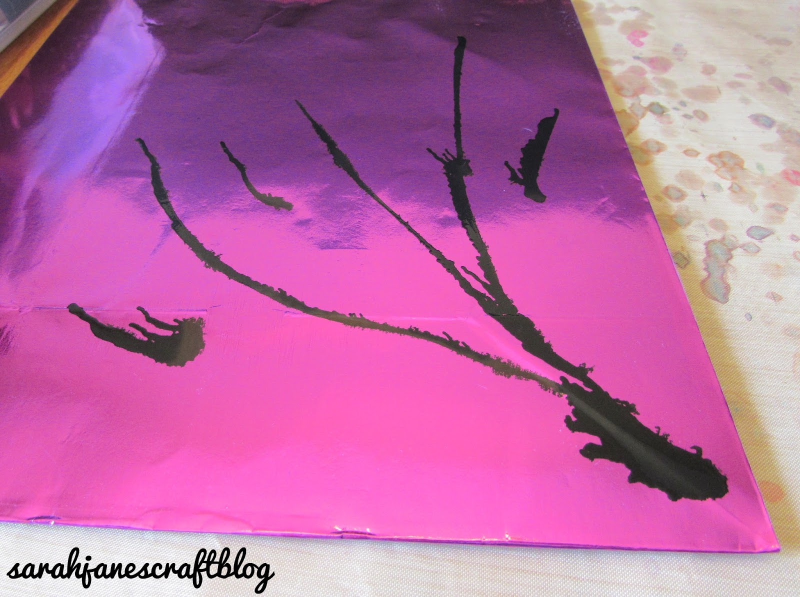 Alcohol Ink Foil Gift Bags