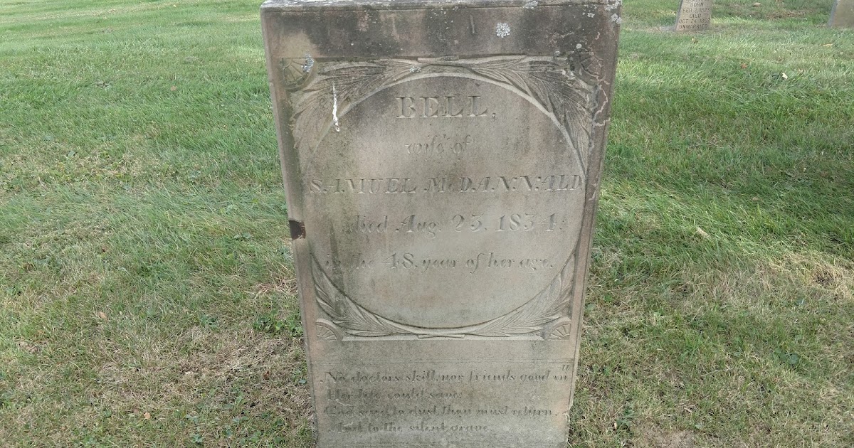 Travels of a Hobgoblin Taphophile: Bell McDannald - Blendon Central ...