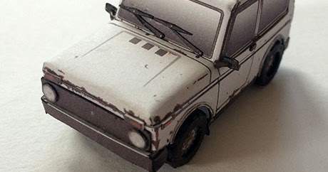 Lada Niva Paper Model | Paperized Crafts