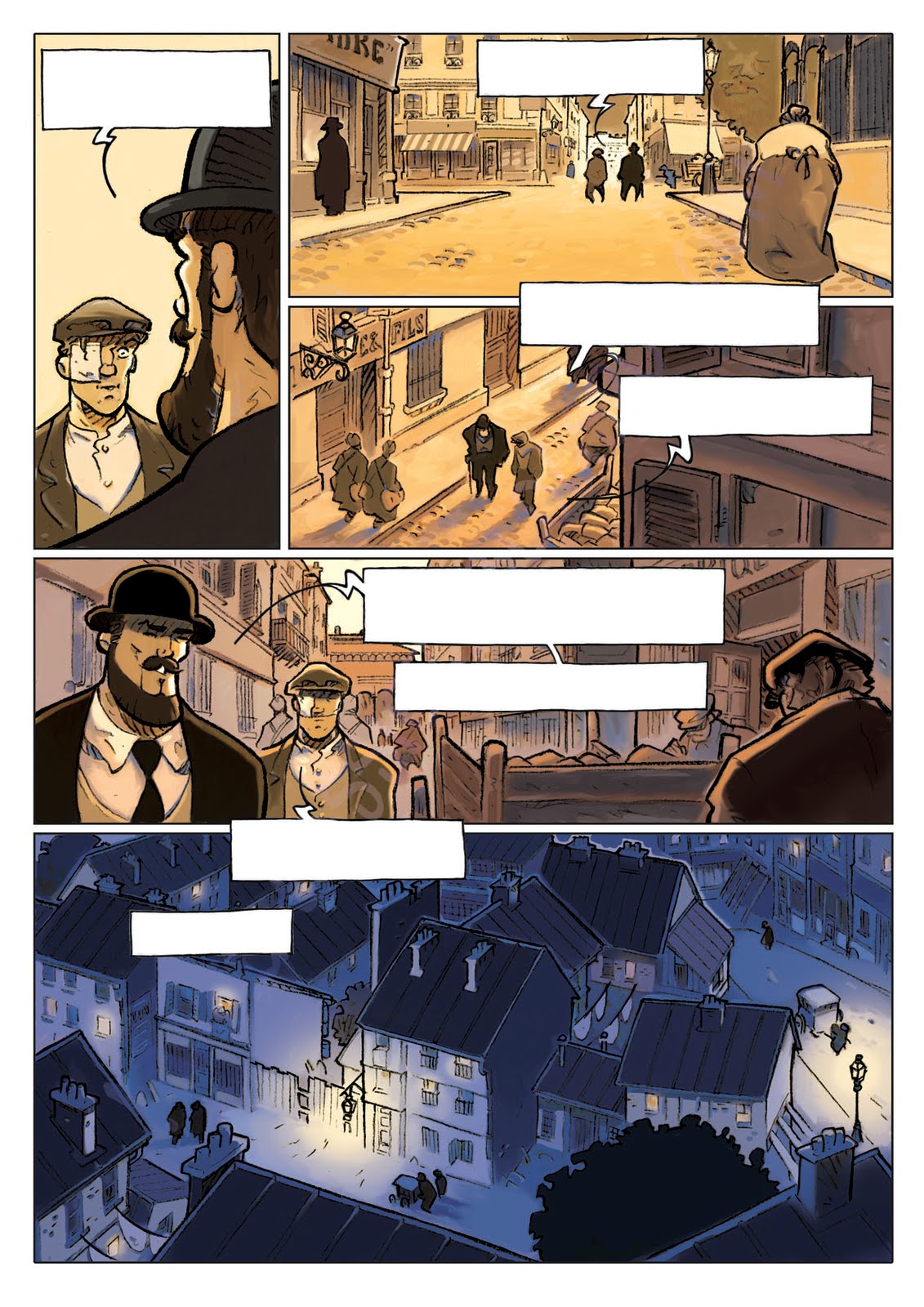 l'univers bd de manu cassier: Planche BD en 4 étapes.