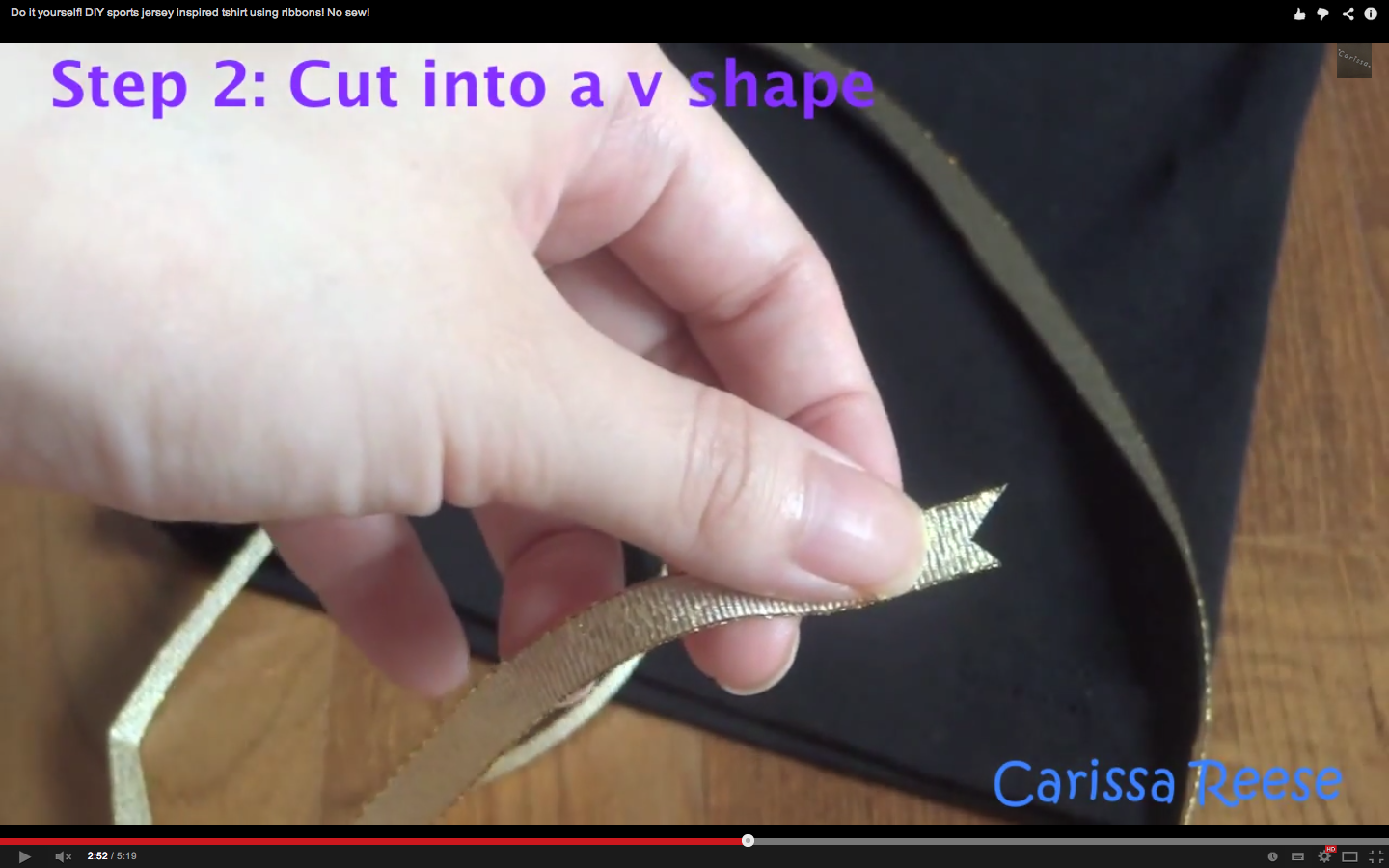 DIY! Do it yourself. Sports jersey inspired tshirt using ribbons ...